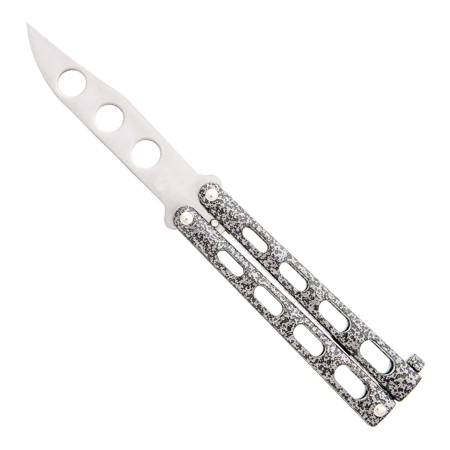 Bear & Son Silver Vein Trainer Butterfly Knife - 113TR | St. Nick’s Knives