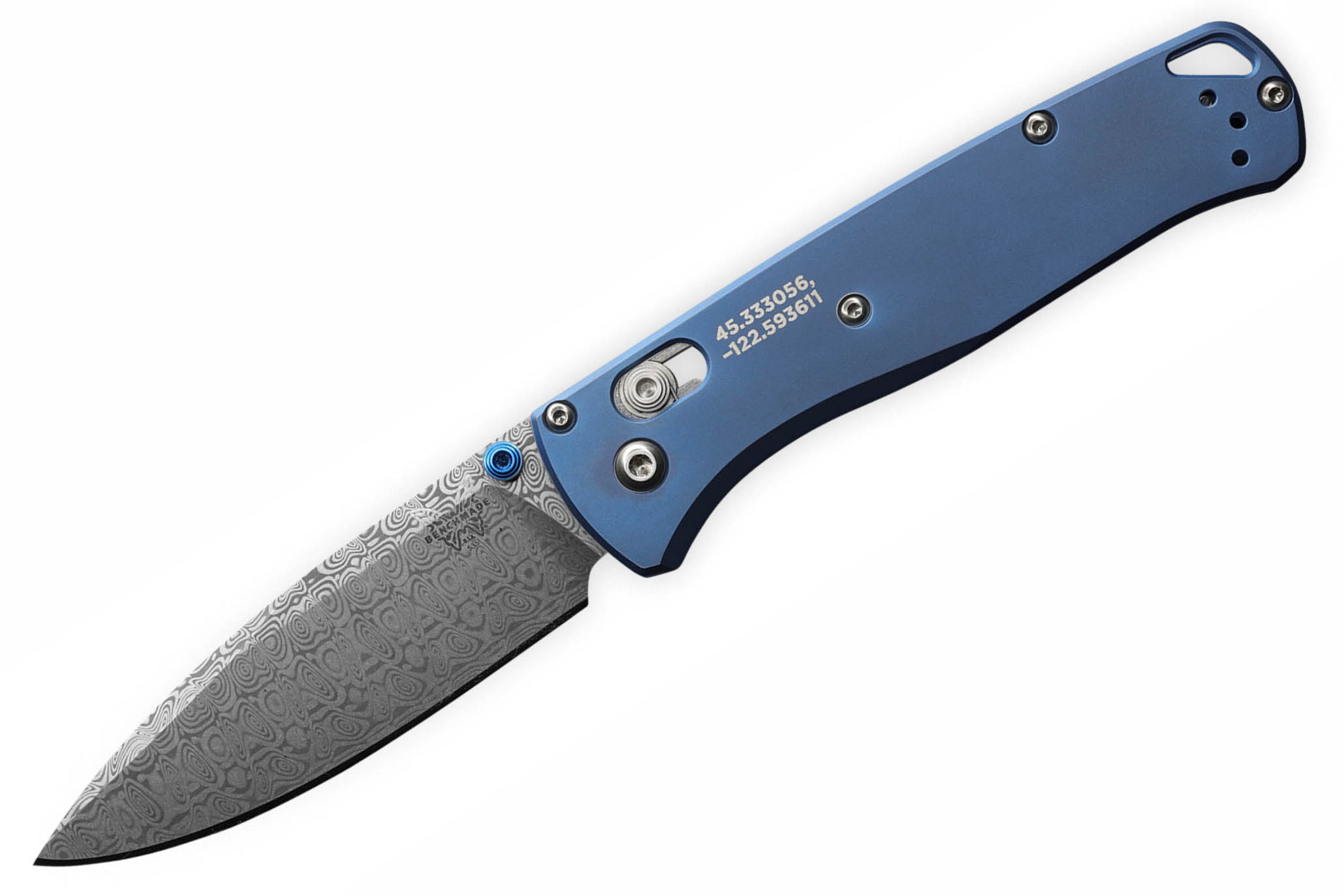 Benchmade Bugout - Limited Edition - Titanium - Damasteel - 535-2204 ...